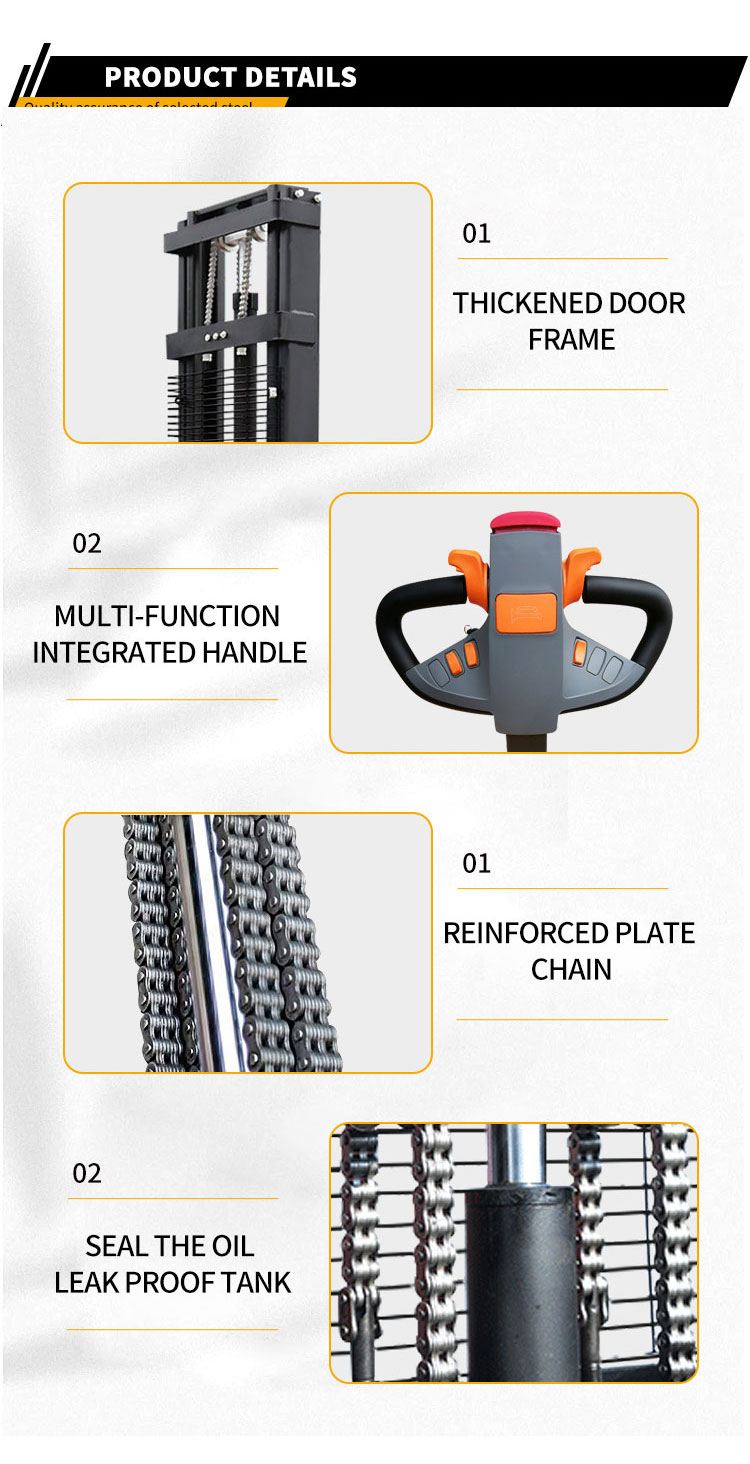 Wholesale Lifting 1ton 2ton Electric Stackers Pallet Stacker Walking ...