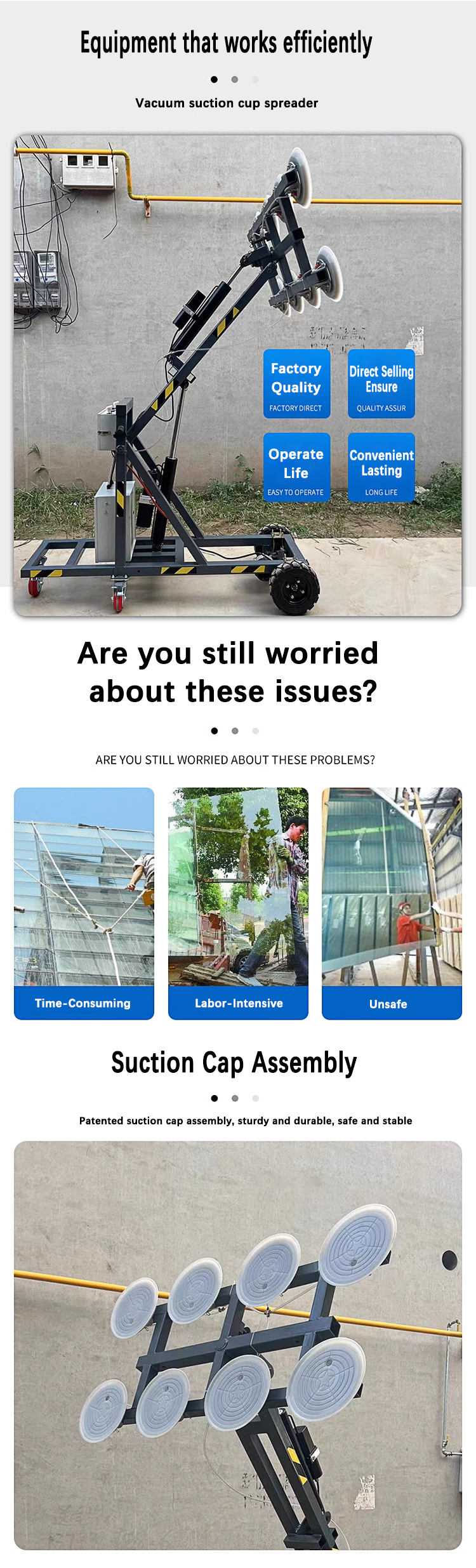 Wholesale 400-800Kg Movable Manual Heavy Glass Suction Lifting ...