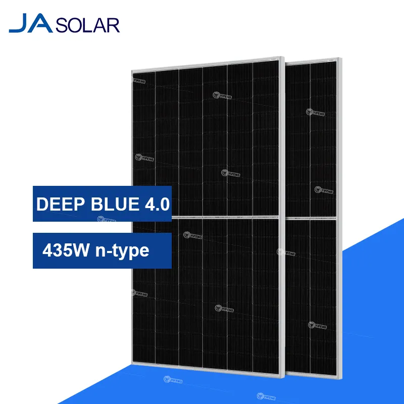 Wholesale JA solar panel n-type bifacial double glass high efficiency ...