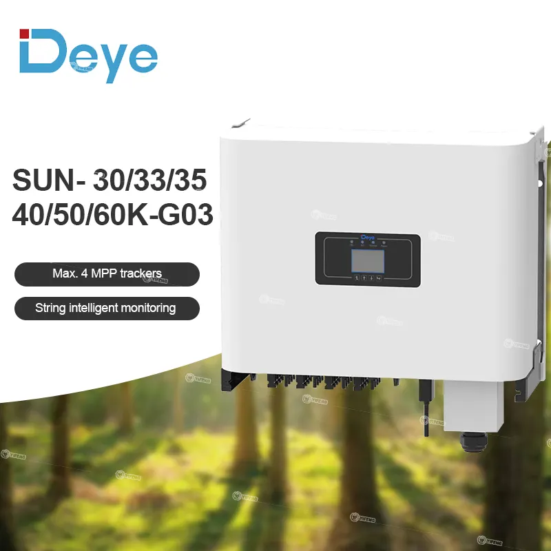 Wholesale Deye SUN- 30 / 33 / 35 / 40 / 50 / 60 K-G03 for Grid Hybrid ...