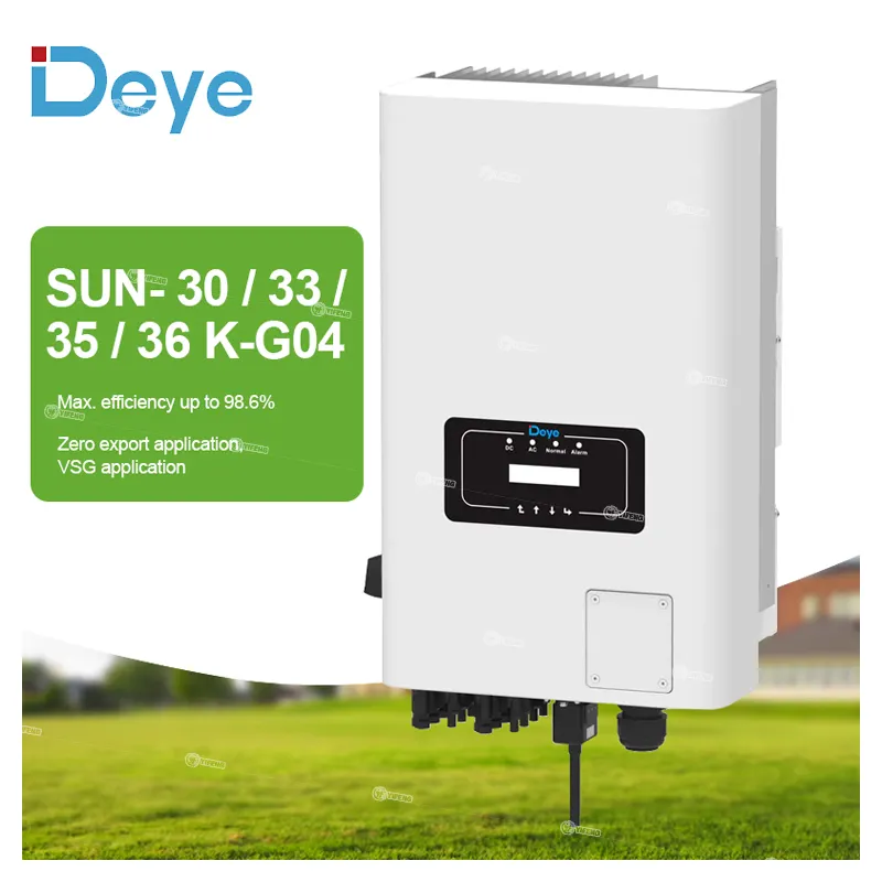 Wholesale Deye SUN-30K-G04 Three Phase String Inverter on grid inverter ...