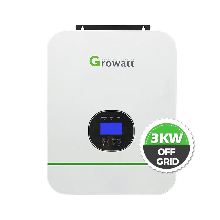 Wholesale Growatt SPF 3000TL LVM-24P Solar Inverter 3KW Single Phrase Mppt Inverter Pure Sine ...