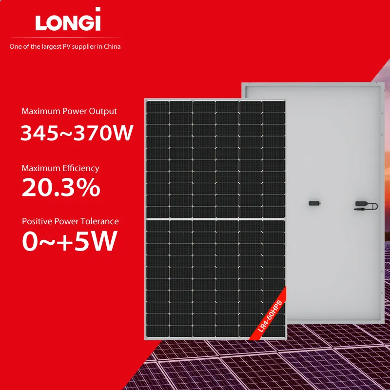 Wholesale Longi pv solar photovoltaiac panels solar panel cell 345W 350W 355W 360W 365W 370W ...