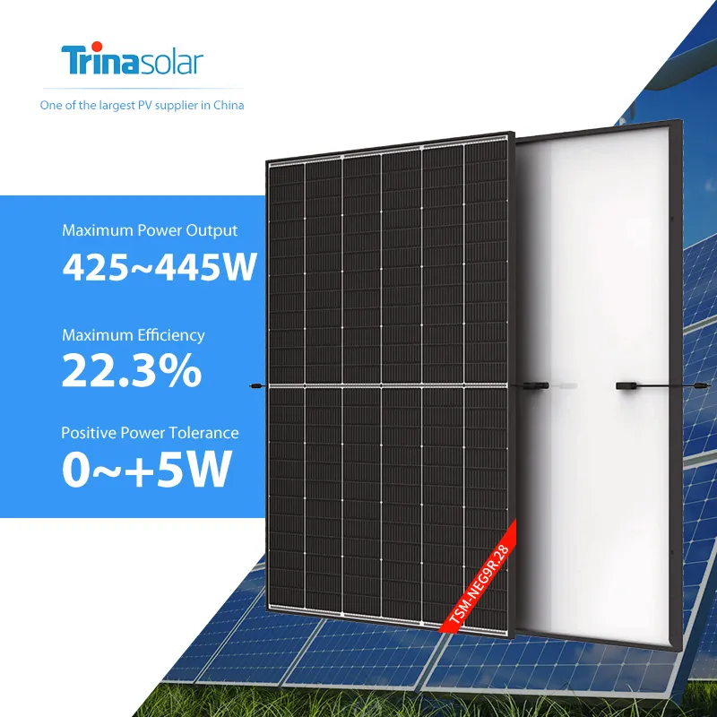 Wholesale Trina Vertex S TSM-NEG9R.28 445W 144 Cells Bifacial Dual Glass N type i-TOPCon Solar ...